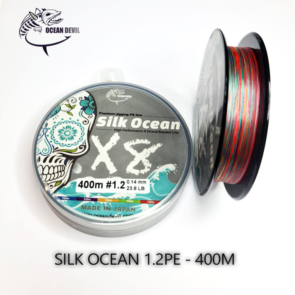 Silk Ocean Premium Jigging X8 PE Line - 1.2PE - fishing addicts