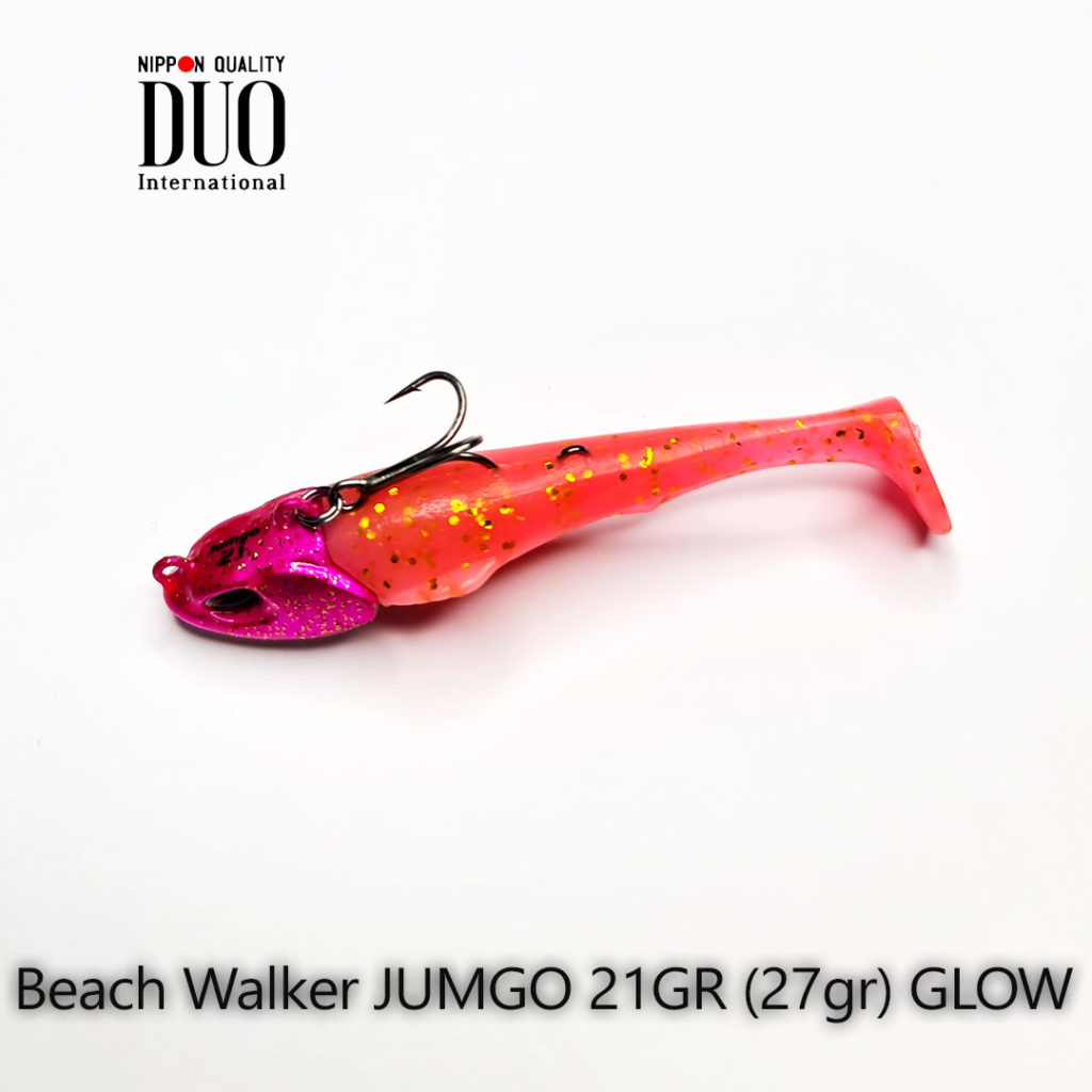 דמוי סיליקון פרימיום Duo Beach Walker JUMGO 21GR (27gr) Pink GLOW - fishing addicts