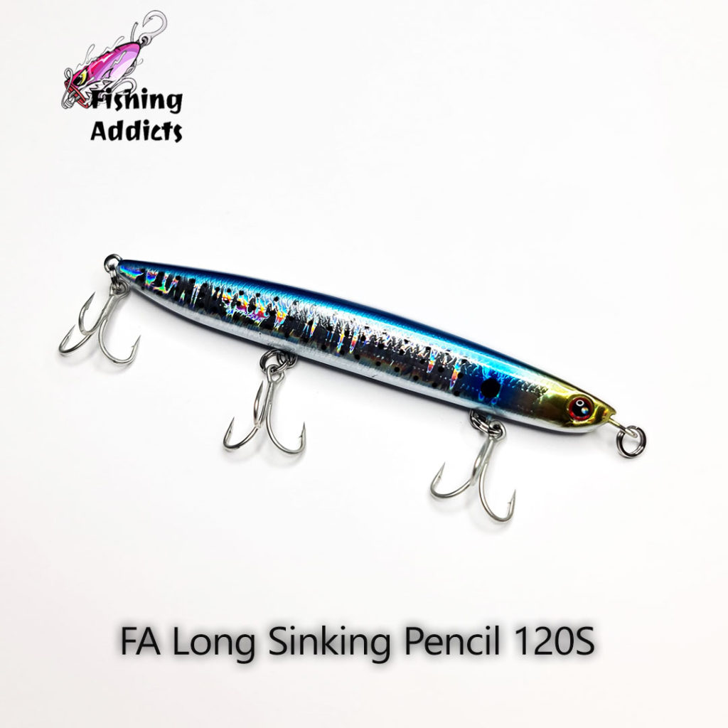 פנסיל שוקע ארוך FA Long Sinking Pencil 120S - fishing addicts