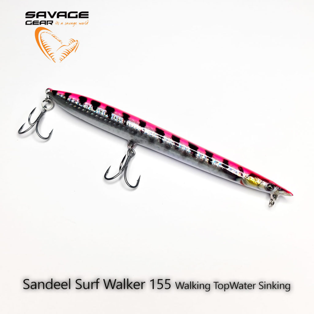 סבאג' גיר Savage Gear Sandeel Surf Walker 155 Pink barracuda - fishing addicts