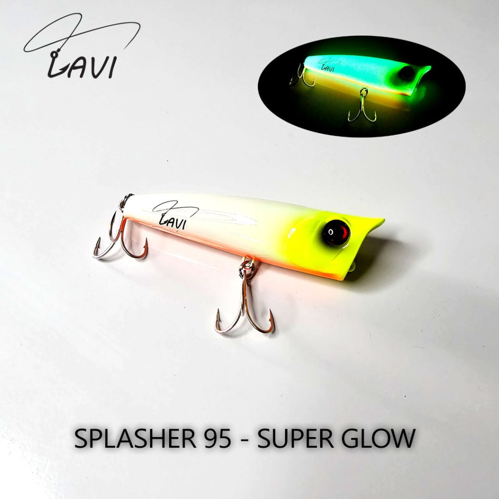 LAVI Splasher 95 Super GLOW POPPER - fishing addicts