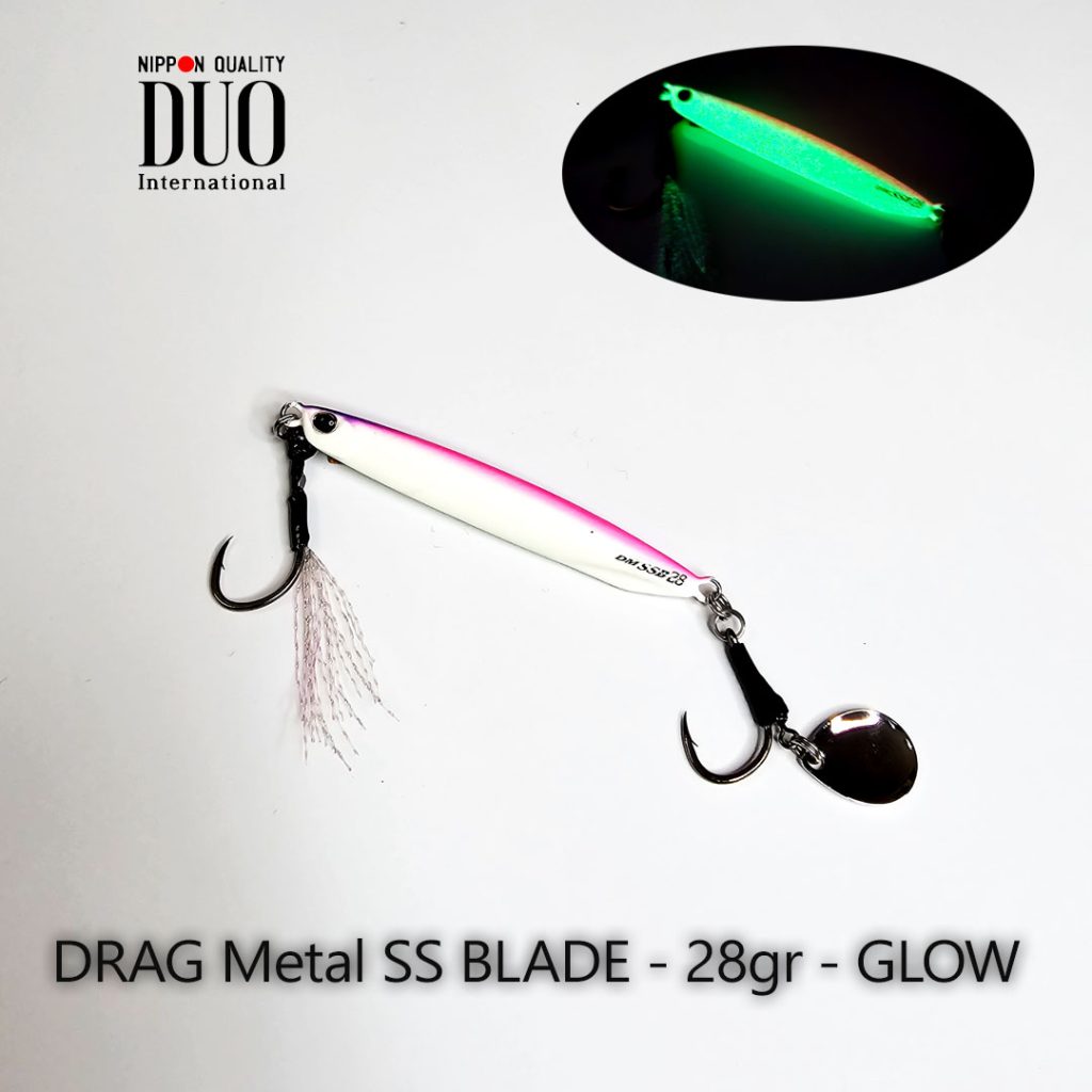 DUO Drag Metal SS BLADE - 28gr - GLOW - fishing addicts