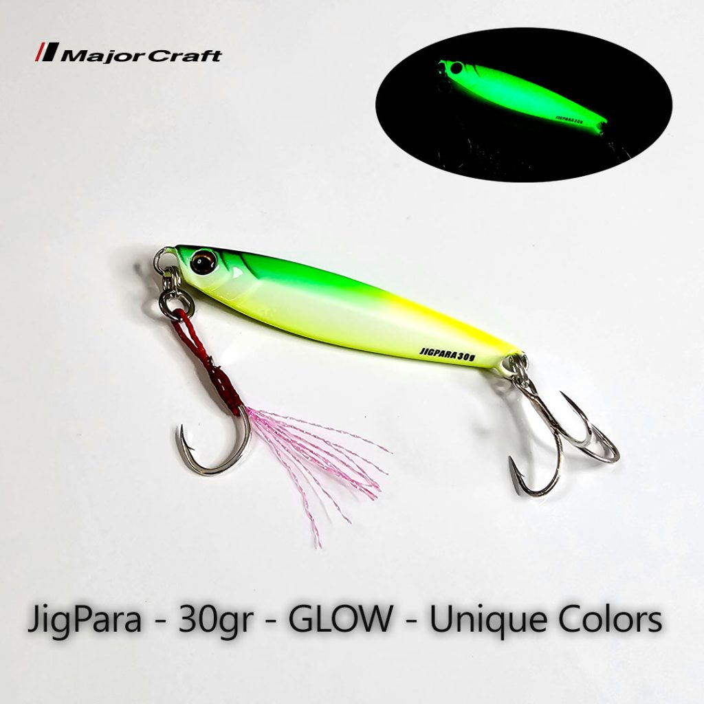 Major Craft JigPara - 30gr - Uniqe Colores Glow - fishing addicts